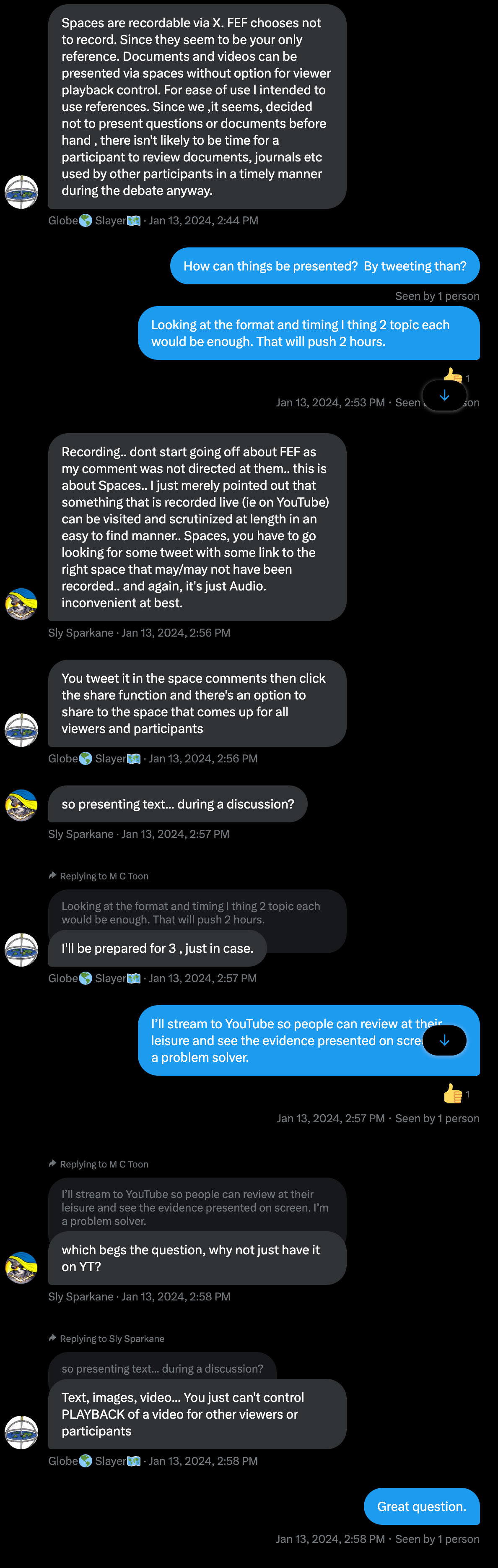 Globeslayer debate transcript | MCToon